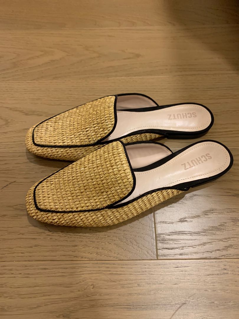 Rattan slides, Women's Fashion, Footwear, Flats on Carousell