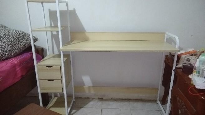 Restock! Big Size Table with shelf 4 colors avail 120cm, Furniture ...
