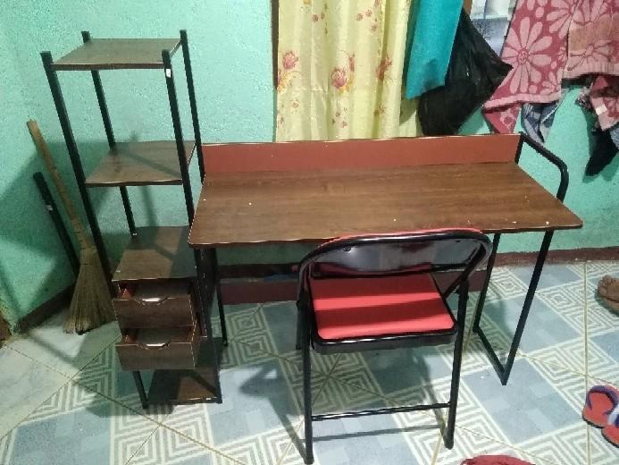 Restock! Big Size Table with shelf 4 colors avail 120cm, Furniture ...