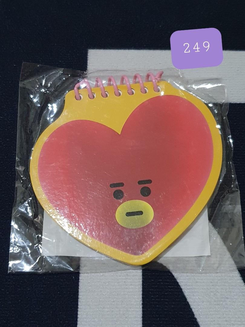 PALUGI SALE BT21 TATA HEART FACE SPRING NOTES, Hobbies & Toys ...