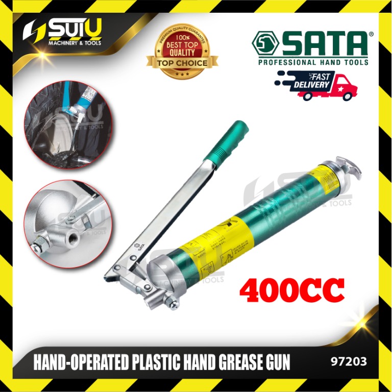 SATA 97203 Hand-Operated Plastic Handle Grease Gun 400cc, Everything ...