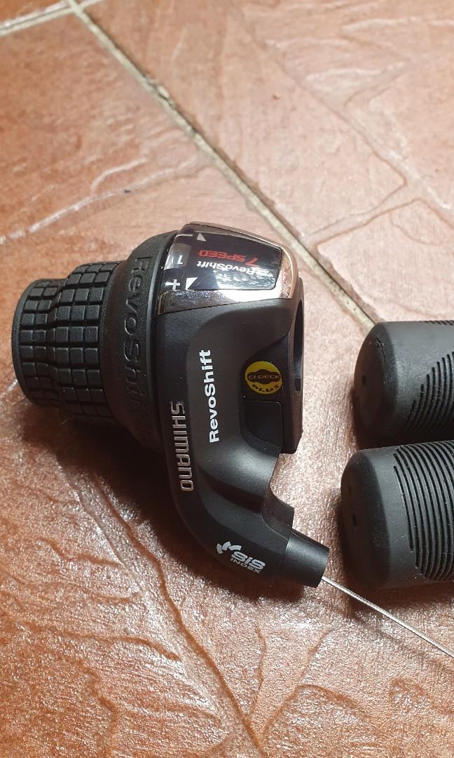 Shimano Revo 7 speed shifter with handle grip, Sports Equipment ...