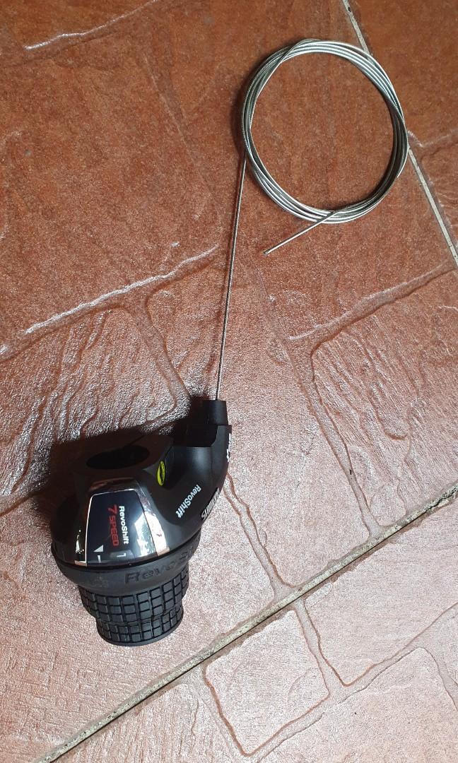 Shimano Revo 7 speed shifter with handle grip, Sports Equipment ...
