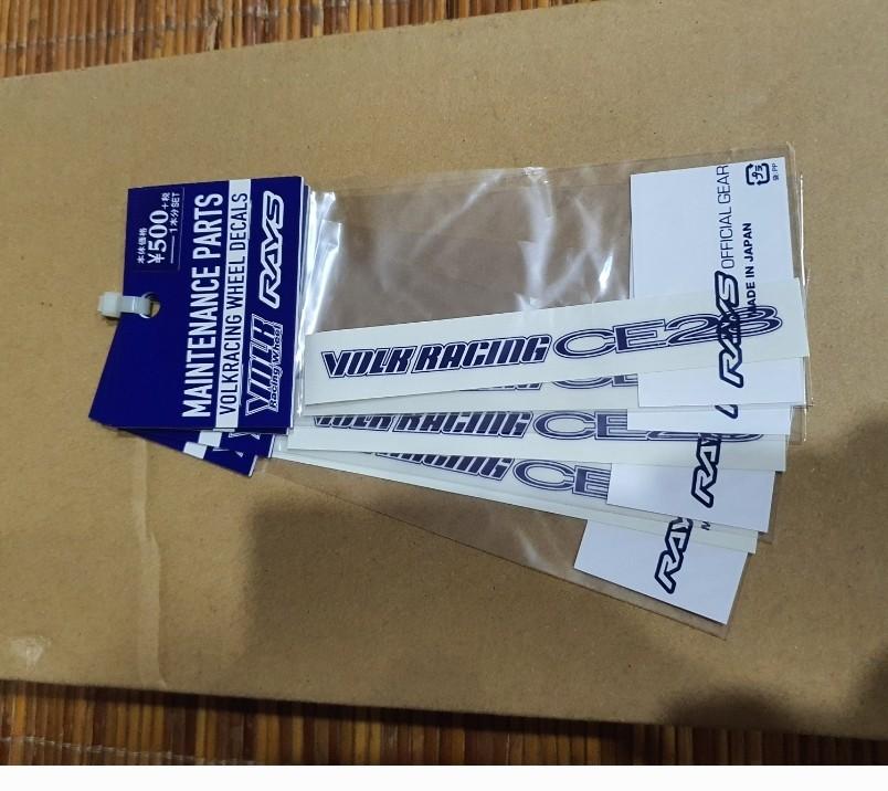 Sport Rim Volk Racing Sticker For Ce28N, Auto Accessories on Carousell