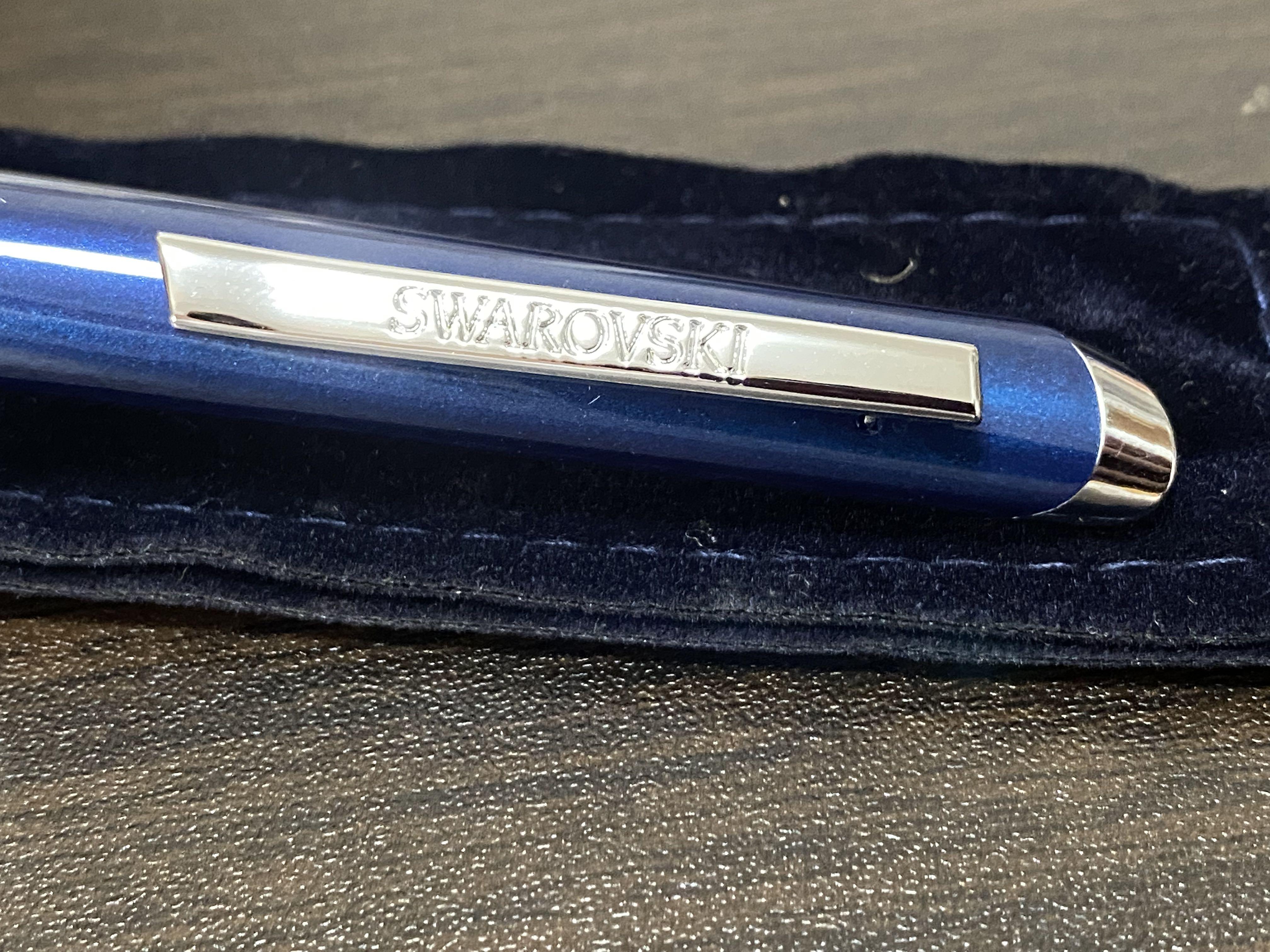 NEW Swarovski Crystal Starlight Ballpoint Pen - Dark Blue, Hobbies ...