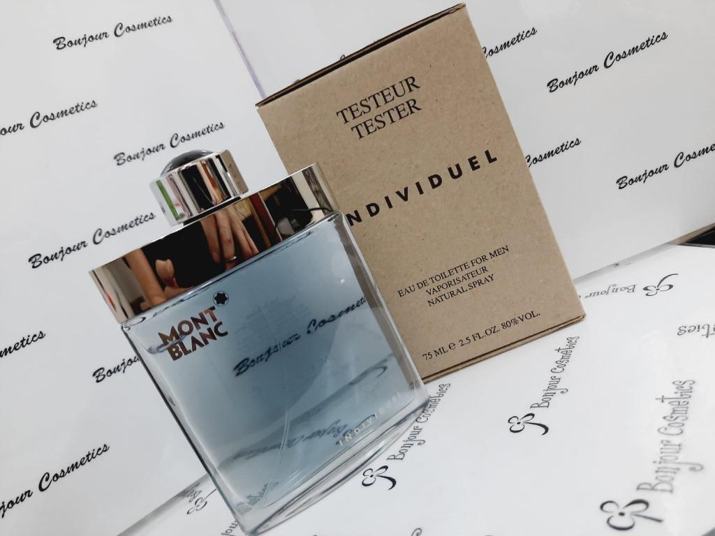 TESTER Mont Blanc INDIVIDUEL EDT for MEN 75ml, Beauty & Personal Care ...