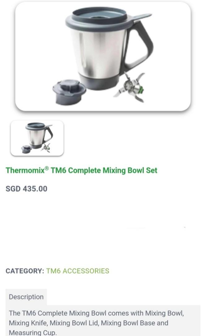 TM6 complete mixing bowl set + simmering basket with lid, TV & Home ...