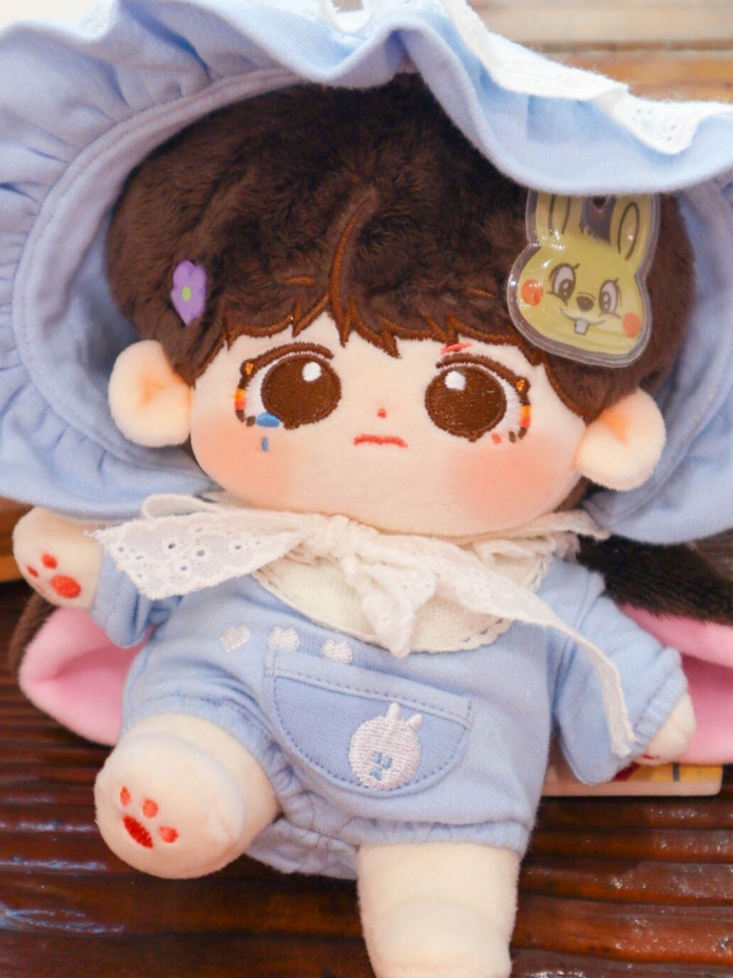V Doll - [WTS] 40cm BTS Doll - Pouty Bunny Taehyung Doll with skeleton ...