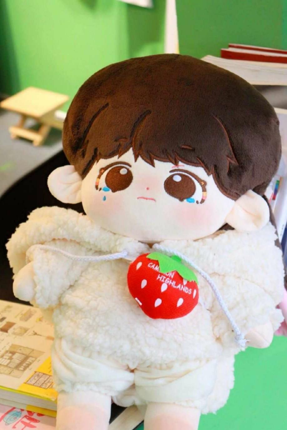 V Doll - [WTS] 40cm BTS Doll - Pouty Bunny Taehyung Doll with skeleton ...