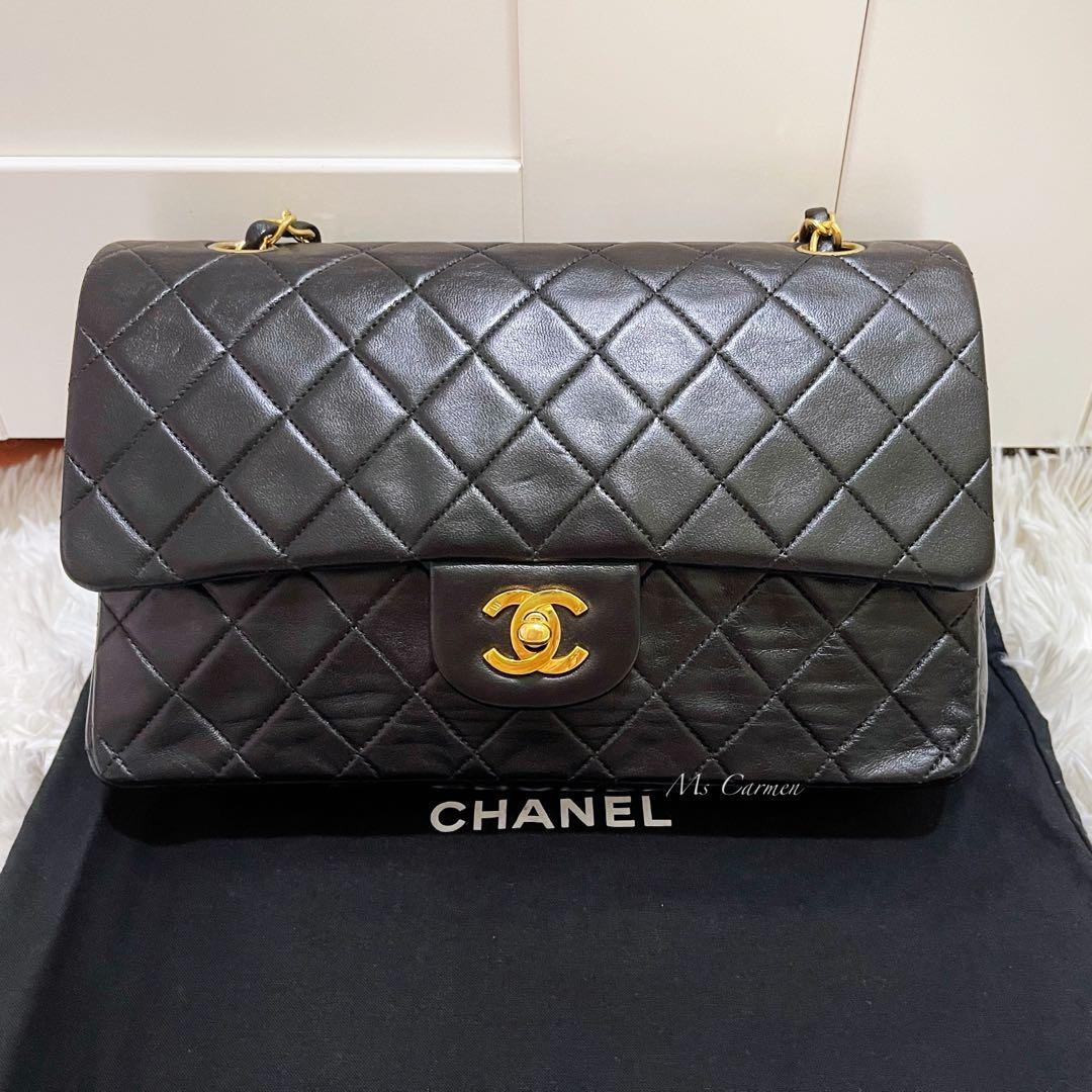 Vintage Chanel Cf 25cm with 24k GHW, Luxury, Bags & Wallets on Carousell
