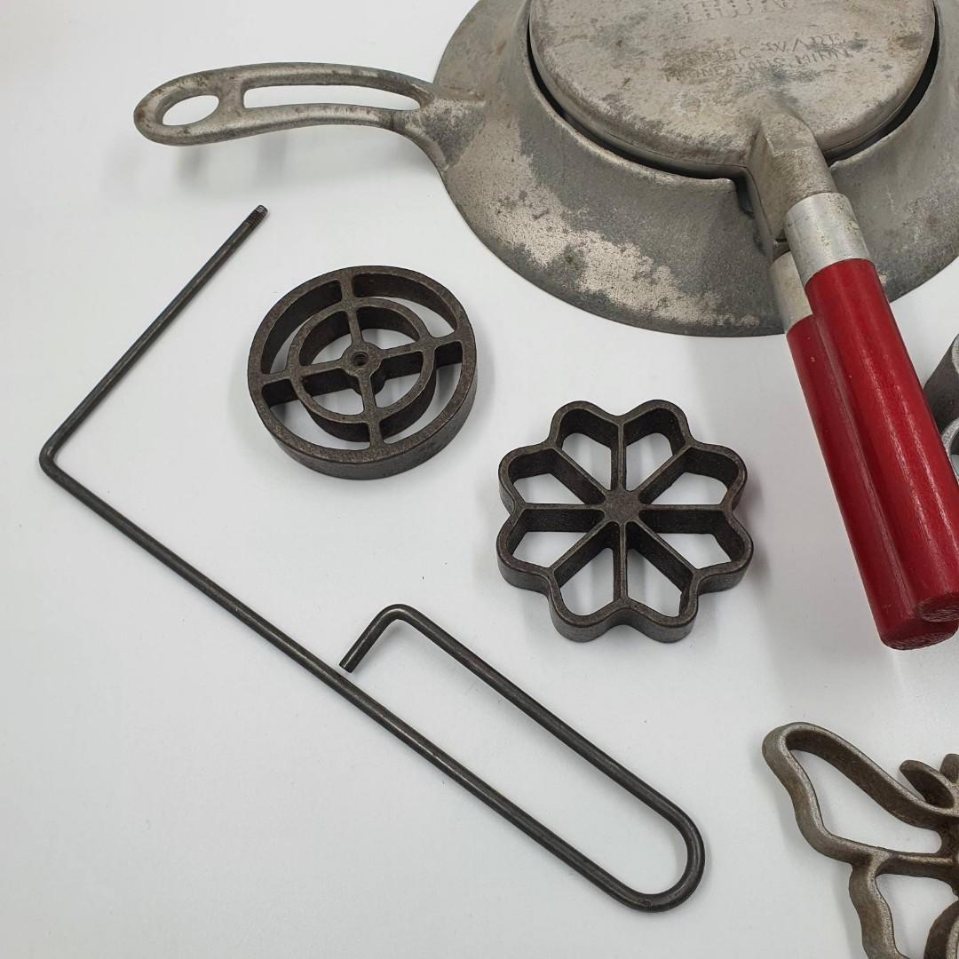 MARKED DOWN‼️ VINTAGE NORDIC WARE KRUMKAKE IRON & ROSETTE AND TIMBALE ...
