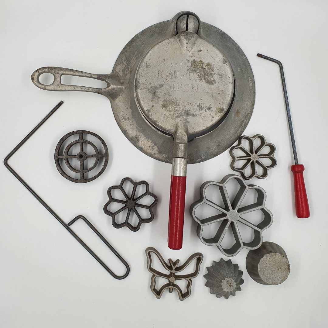 MARKED DOWN‼️ VINTAGE NORDIC WARE KRUMKAKE IRON & ROSETTE AND TIMBALE ...