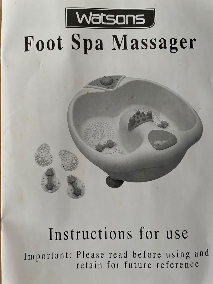 Watsons Foot Spa Massager, Beauty & Personal Care, Foot Care on Carousell