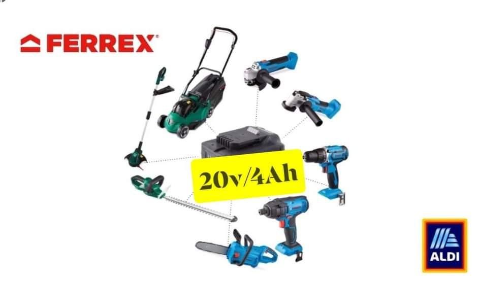 Workzone Gardenline Ferrex Xfinity Plus 20V 4.0Ah Rechargeable Li-Ion ...