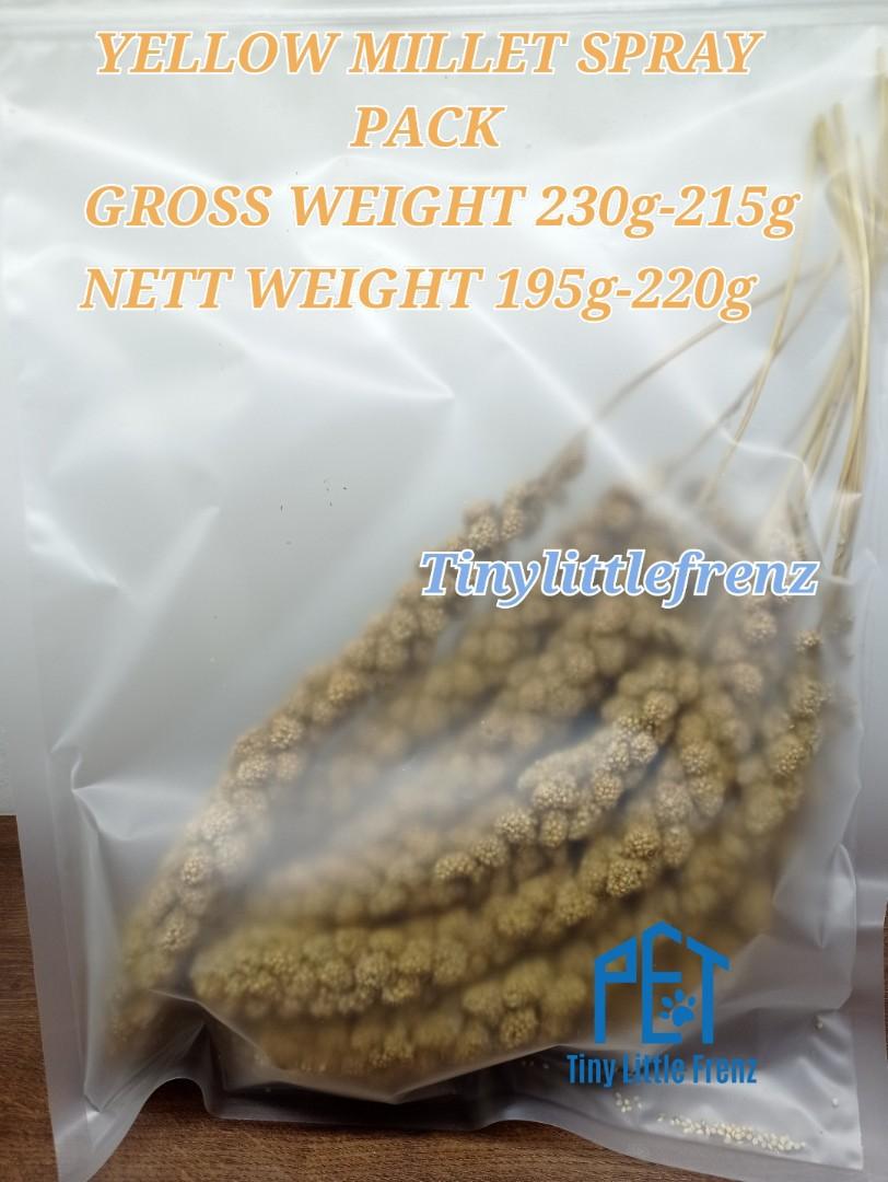 Yellow Millet Spray / Silver Millet Spray / Flax Spray / Oat Spray ...