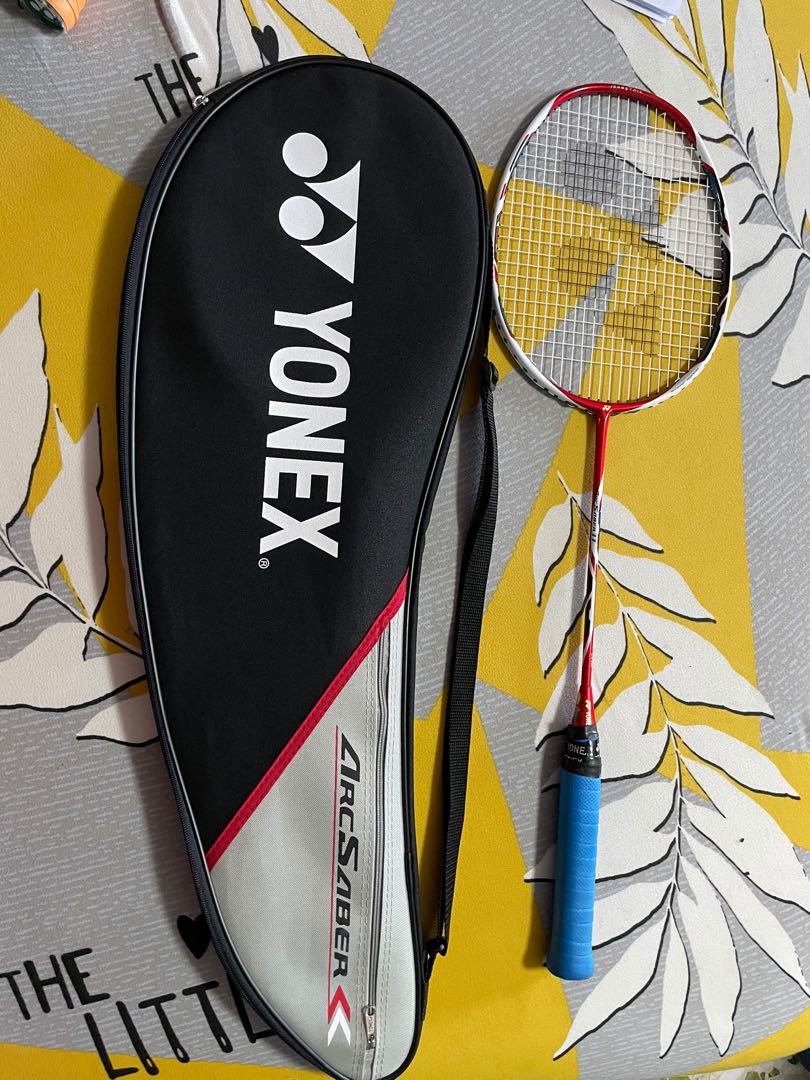 Yonex Badminton Racket Arc Saber 11 metallic Red, Sports Equipment ...
