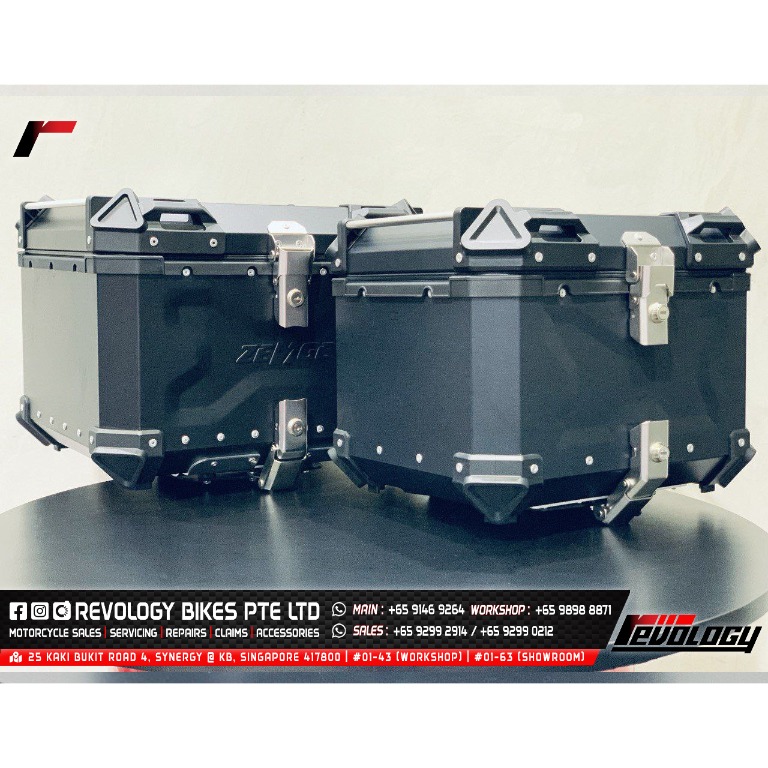 45L / 55L / 65L ALUMINIUM BOX ! ALU BOX ! ALUMINIUM METAL TOP BOX ...
