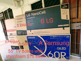 TV boxes with styrofoam, Everything Else on Carousell