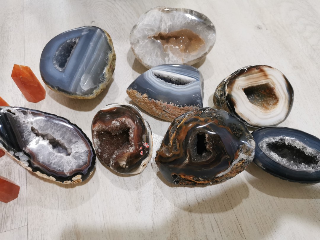 玛瑙小晶洞 Mini Agate Geode - special colours! Prices from $50, Hobbies ...