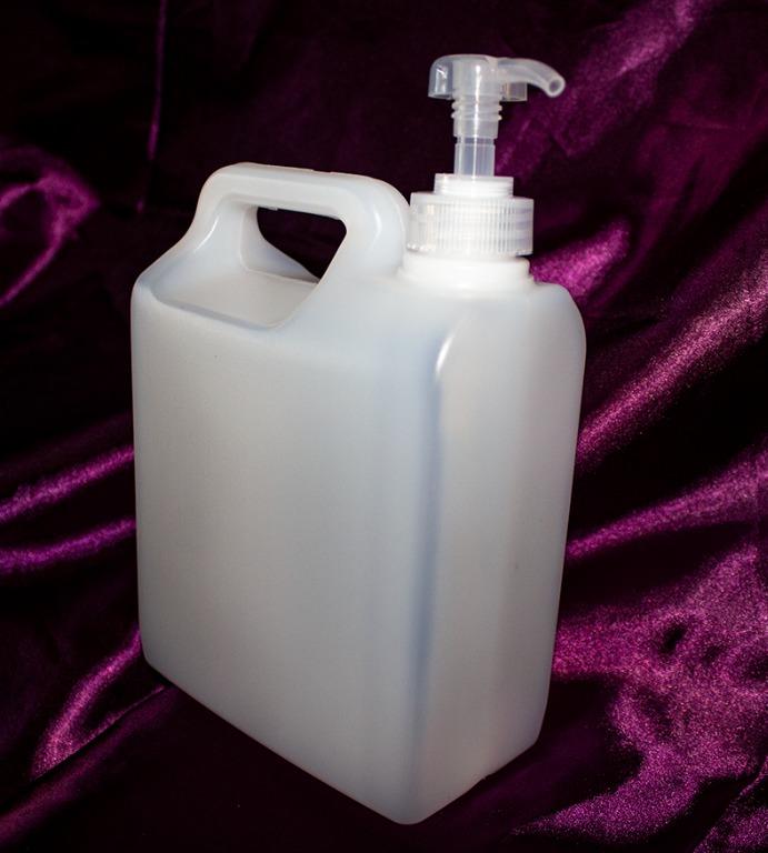 A0153 Jerry can with Pump 1 Liter HDPE Food Grade Plastic Natural Top ...