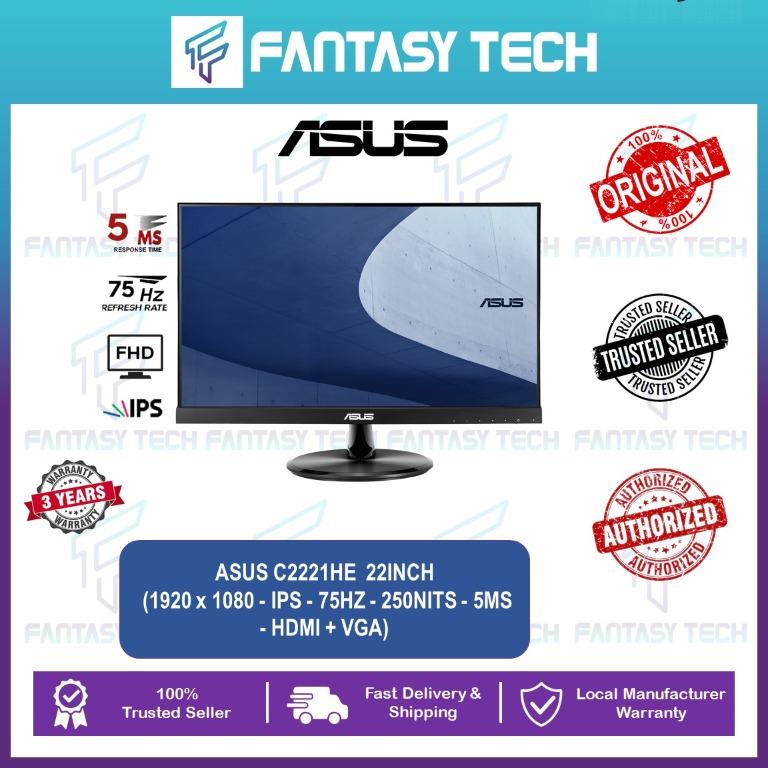 Asus C2221HE 22INCH Business Monitor (FHD,IPS,75Hz,5ms,Frameless ...
