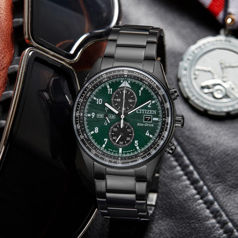 Citizen CA0775-87X CA0775-87 CA0775 Eco-Drive Chronograph Black IP ...