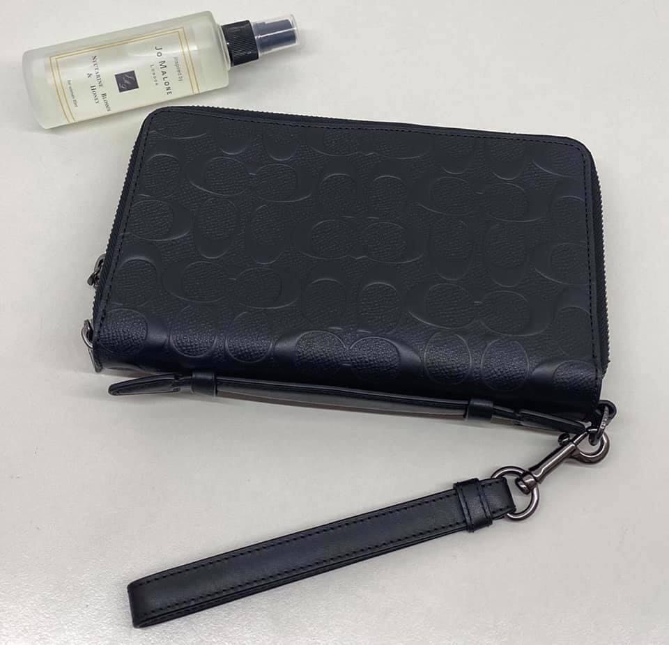 Coach Organizer double zip Original, Luxury, Bags & Wallets on Carousell