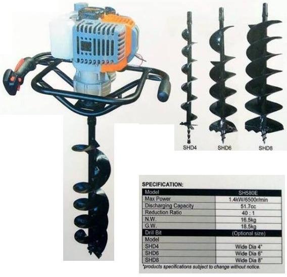 Earth Auger Drill Machine Mesin Gerudi Korek Tanah, Everything Else ...