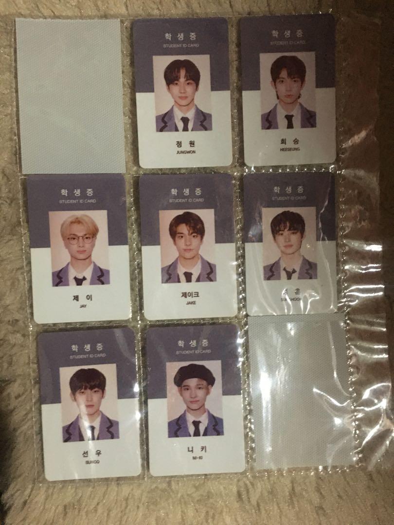 ENHYPEN SG STUDENT ID SET, Hobbies & Toys, Memorabilia & Collectibles ...