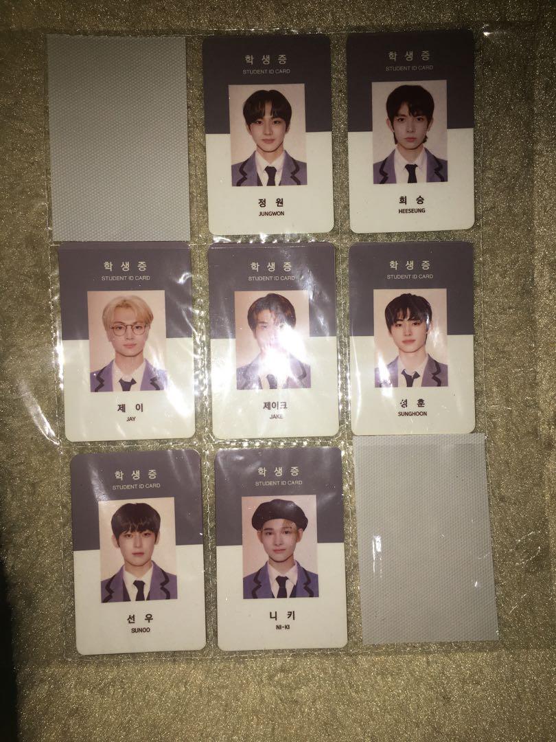 ENHYPEN SG STUDENT ID SET, Hobbies & Toys, Memorabilia & Collectibles ...