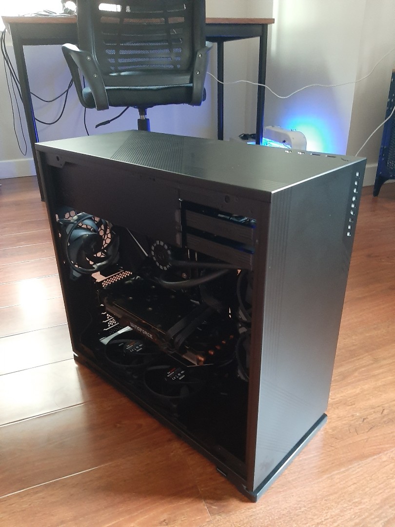 INWIN Mid Tower ATX PC Case Black Tinted Tempered Glass, Computers ...