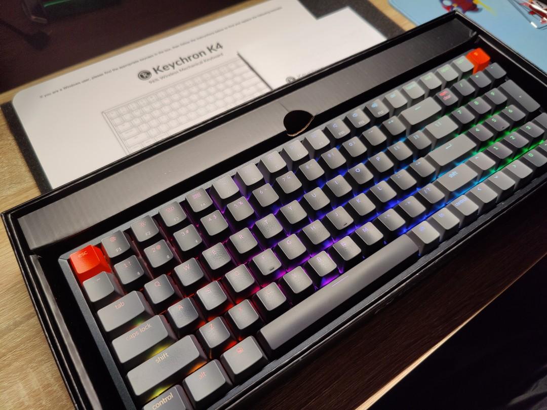 Keychron K4 V2 Wireless Mechanical Keyboard - Aluminum RGB Backlight ...