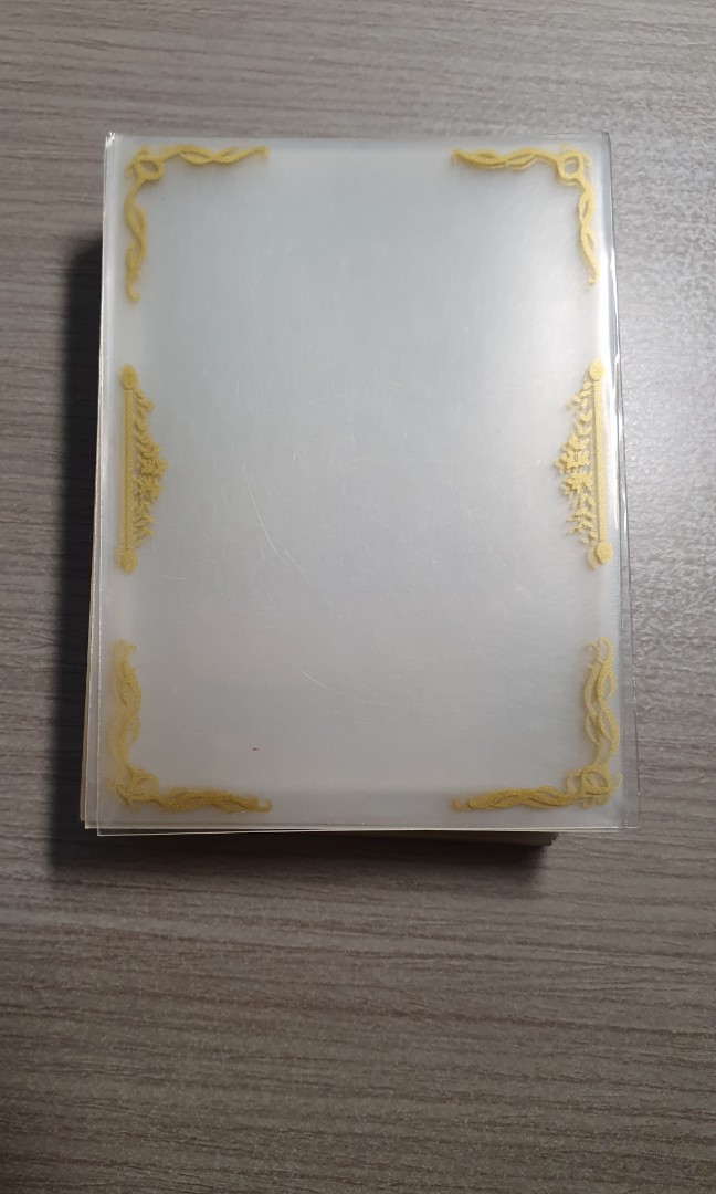 KMC Gold Border Card Sleeves, Hobbies & Toys, Toys & Games on Carousell