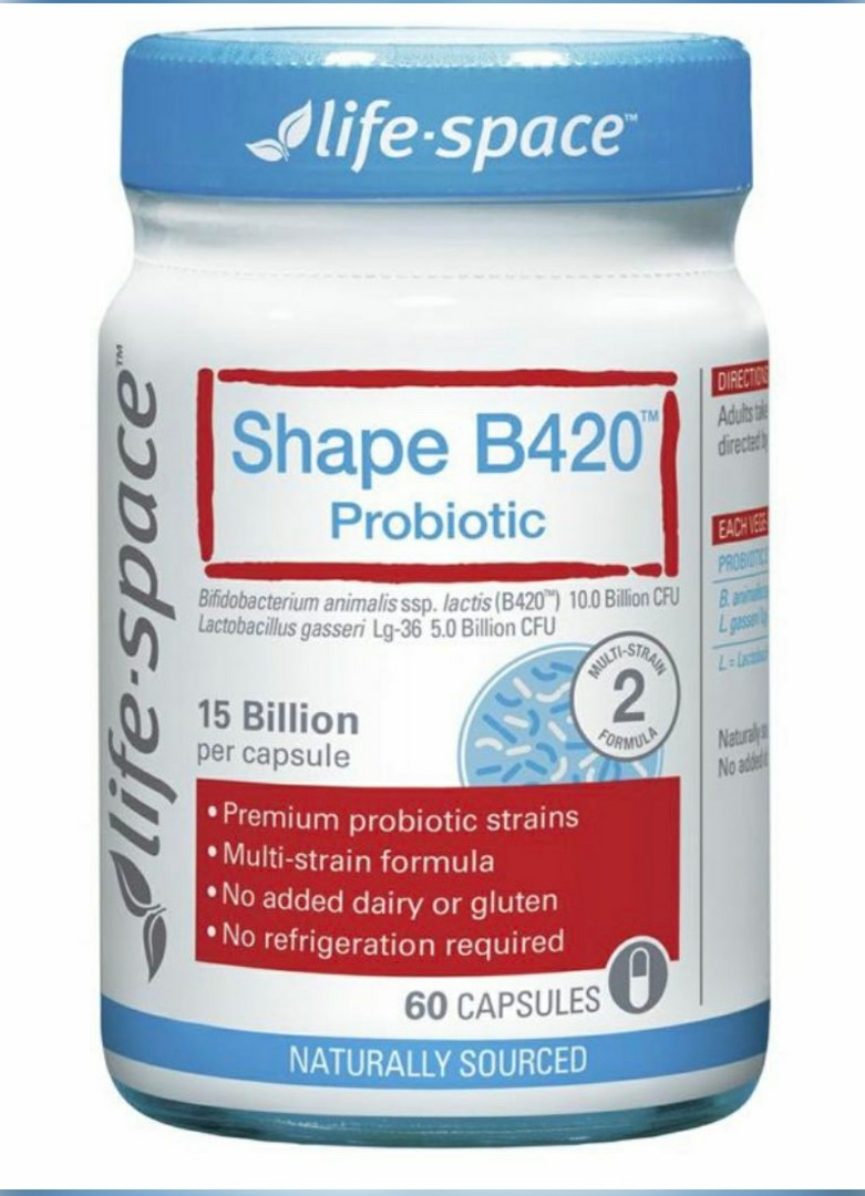 Life space Shape B420 Probiotic 60, Health & Nutrition, Health ...
