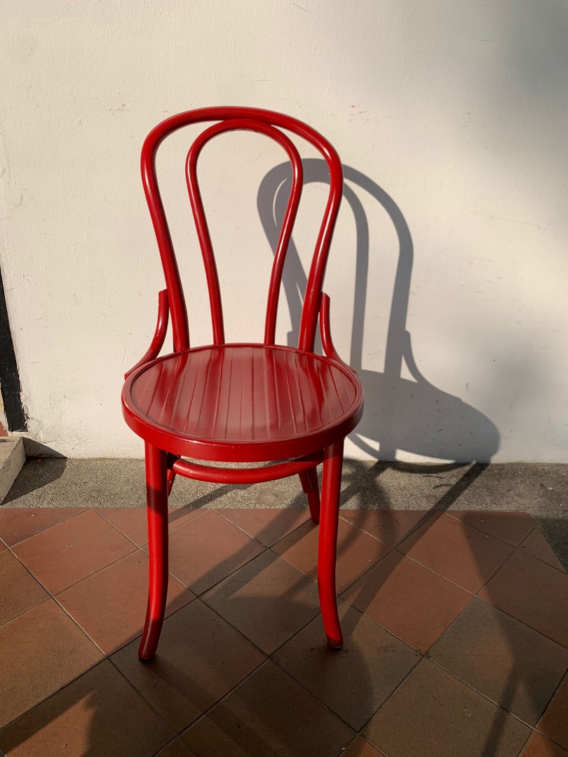 Modern Red Chair, Furniture & Home Living, Furniture, Chairs on Carousell