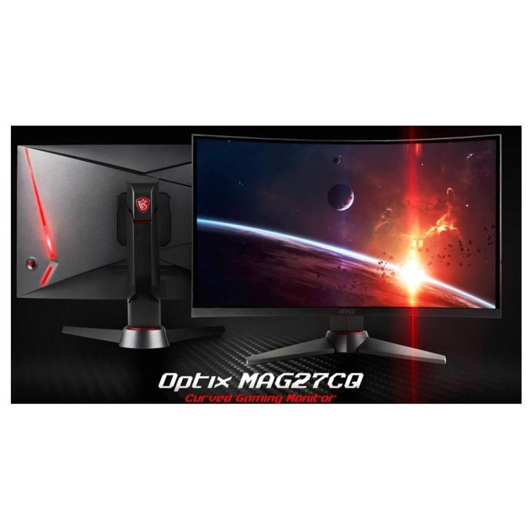 MSI Optix MAG27CQ Curved Gaming Monitor - FREE MSI GH60 Gaming Headset ...