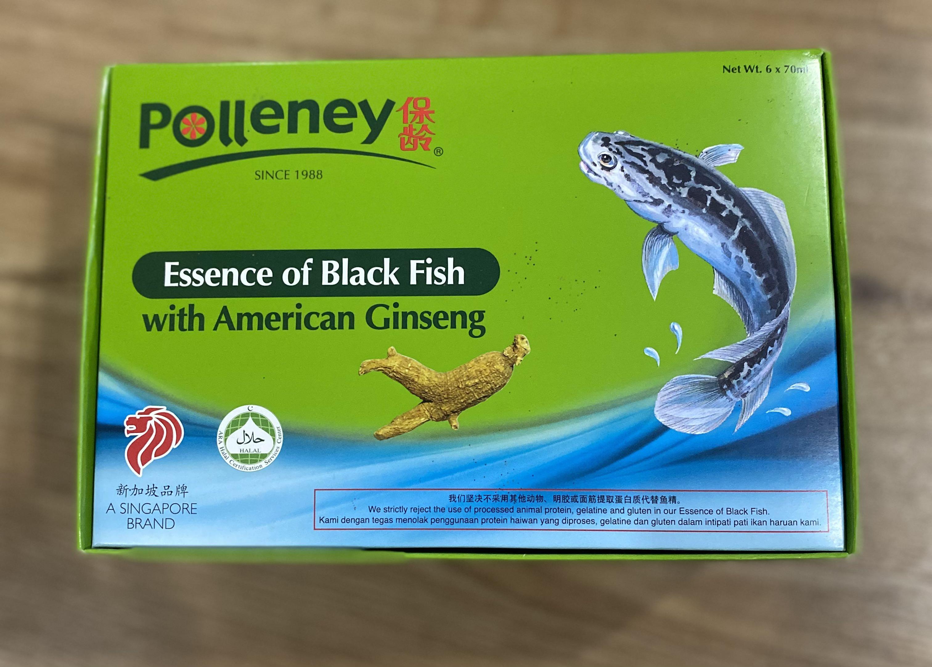 POLLENEY ESSENCE OF BLACK FISH WITH AMERICAN GINSENG, Health ...