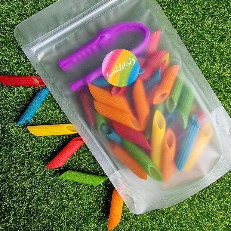 Rainbow Colour Pasta and Learning Resources Tweezer Set for Sensory ...
