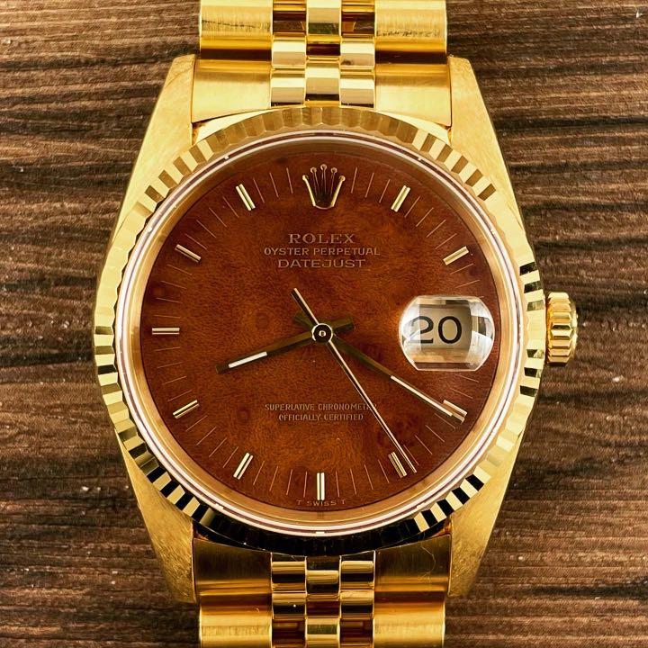Rolex Datejust Ref.16238 ‘Non Polish Wood Dial’, 興趣及遊戲, 收藏品及紀念品, 古董收藏 ...