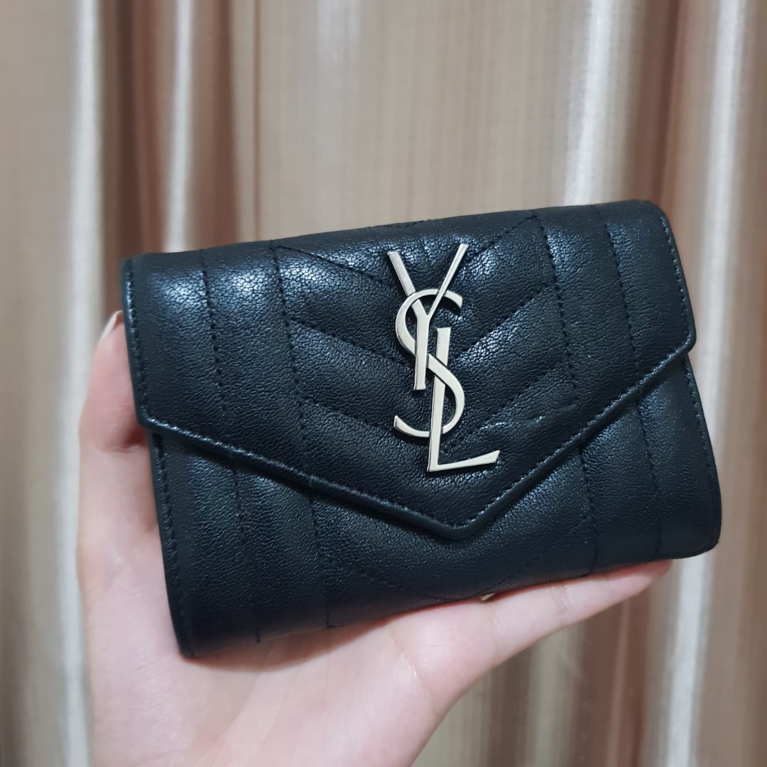 Saint Laurent Monogram Envelope Wallet YSL, Women's Fashion, Bags ...