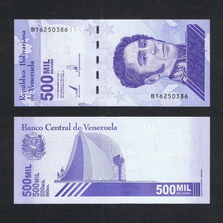 SET 2020/2021 VENEZUELA 200000, 500000 & 1000000 Bolivares P-112 113 ...