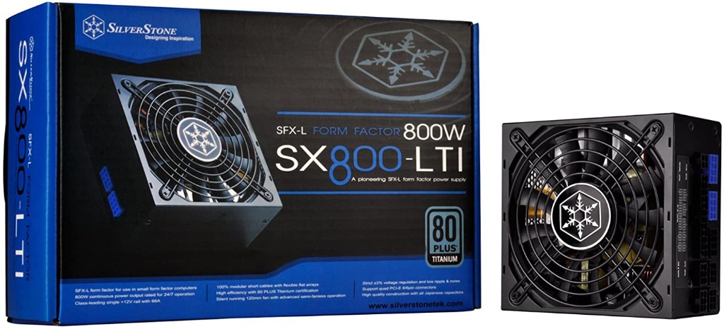 SilverStone SX800-LTI — 800 Watt 80 PLUS Titanium Certified Fully ...