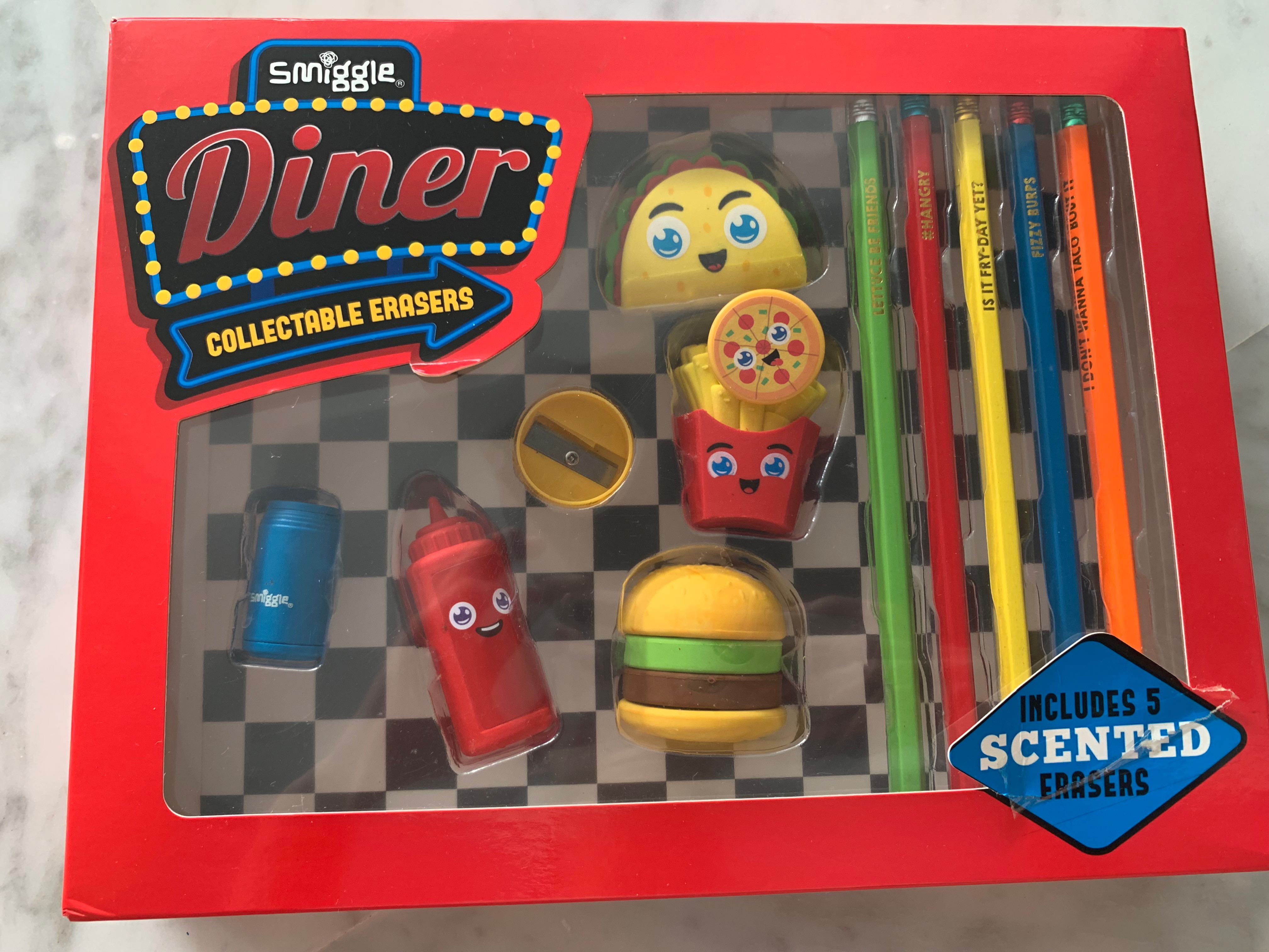 Smiggle Diner Collectible Erasers, Hobbies & Toys, Stationery & Craft ...
