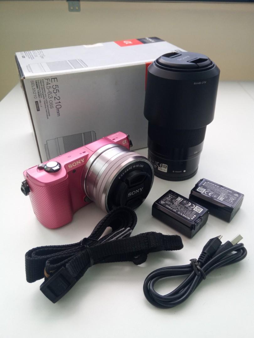 Sony A5000 pink, Photography, Cameras on Carousell