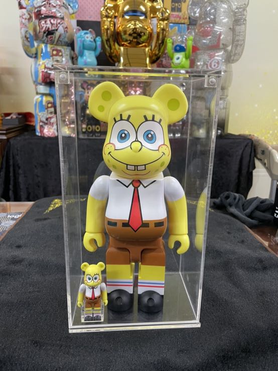 Spongebob 400% & 100% bearbrick, Hobbies & Toys, Toys & Games on Carousell