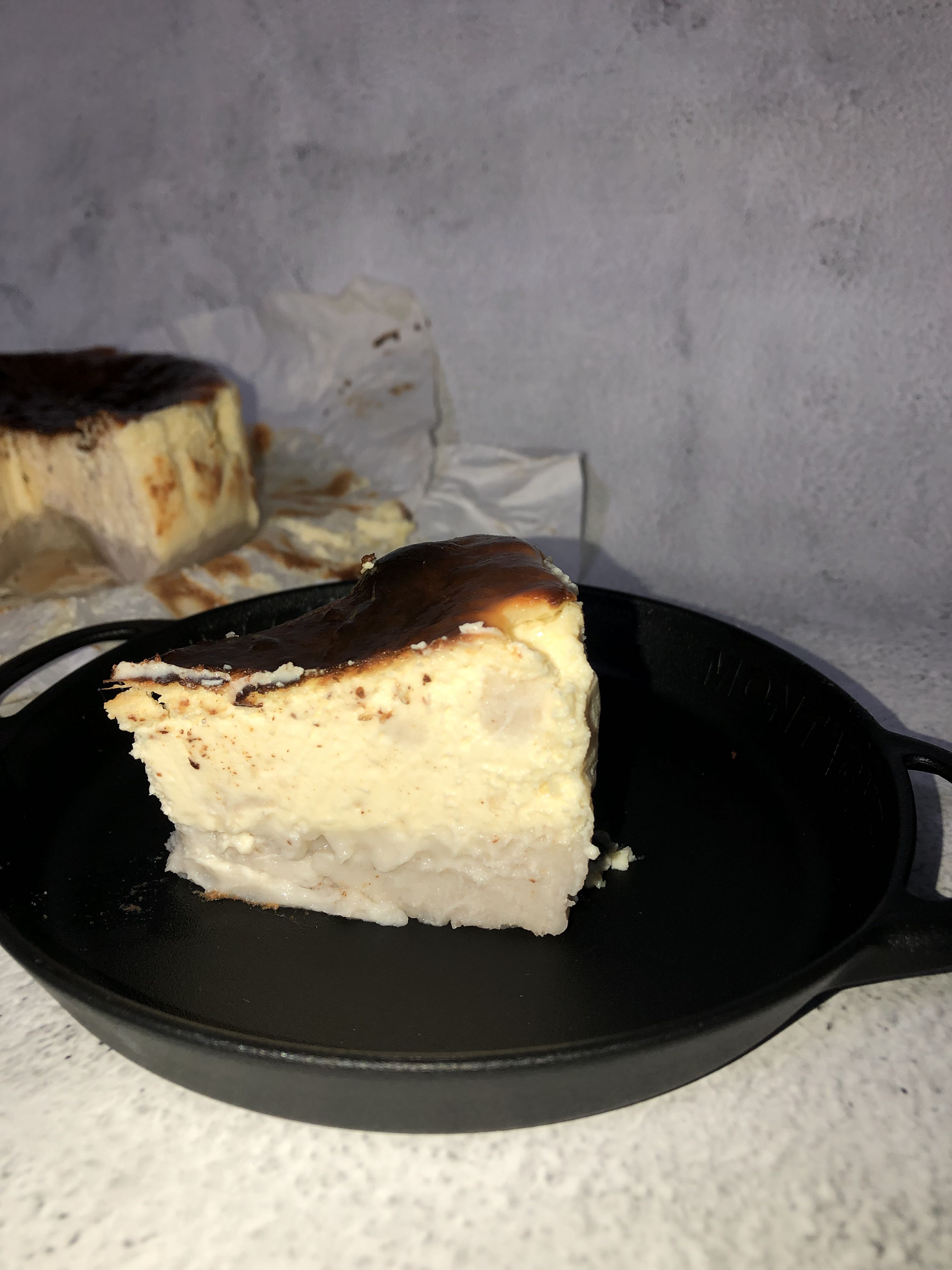 Taro Basque Cheesecake, Food & Drinks, Homemade Bakes on Carousell