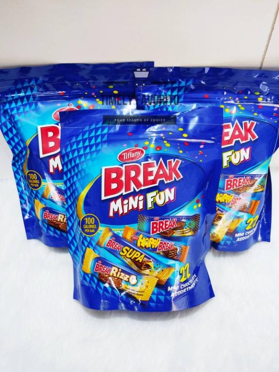 Tiffany Break Mini Fun, Crunchy Wafer Fingers in Creamy Milk Chocolate ...