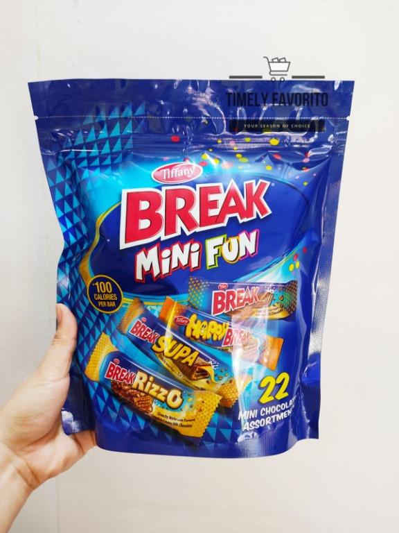 Tiffany Break Mini Fun, Crunchy Wafer Fingers in Creamy Milk Chocolate ...