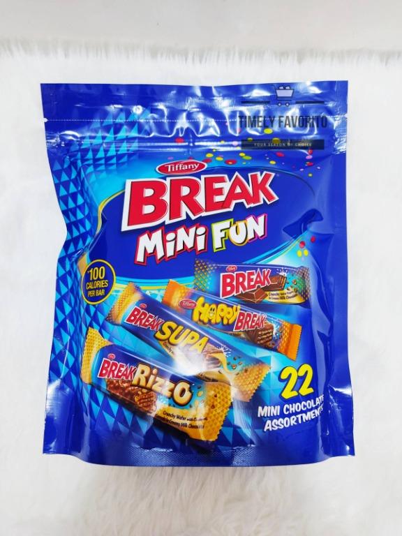 Tiffany Break Mini Fun, Crunchy Wafer Fingers in Creamy Milk Chocolate ...