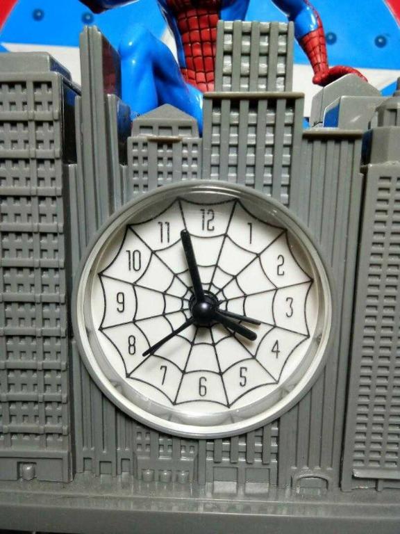 Vintage 2002 Marvel Spider-man Tower Tek Time Spiderman Interactive ...